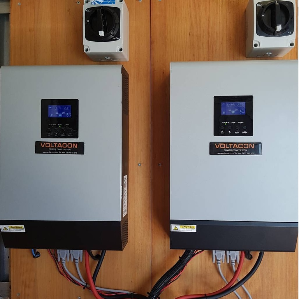 Installation of 2x 5kW MPPT 24Volt solar inverter in Spain - Voltacon Solar Blog
