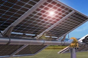 sun-rays-through-bifacial-solar-panel-550watt - Voltacon Solar Blog