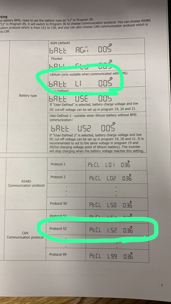 How to Connect the Growatt SPF5000-ES To Pylontech US5000 - BMS Cable ...